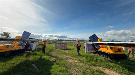 Autonomous Robot Module Installation Trial Fast Tracks Victorian Solar