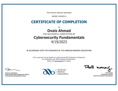 Ovais Ahmad On Linkedin I Am Pleasead To Share The Successful Completion Of Cybersecurity