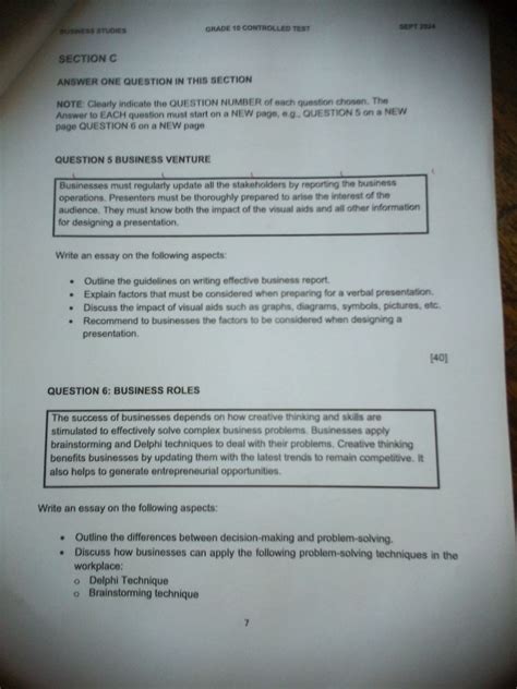 Section C Answer One Question In This Section Note Clearly Indicate The