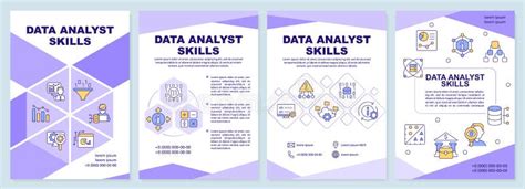 Data Analyst Skills Circle Infographic Template Stock Vector