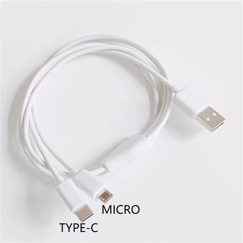 1m3ft Usb 20 A Male To Usb C Malemicro Usb 5pin Male Splitter Power