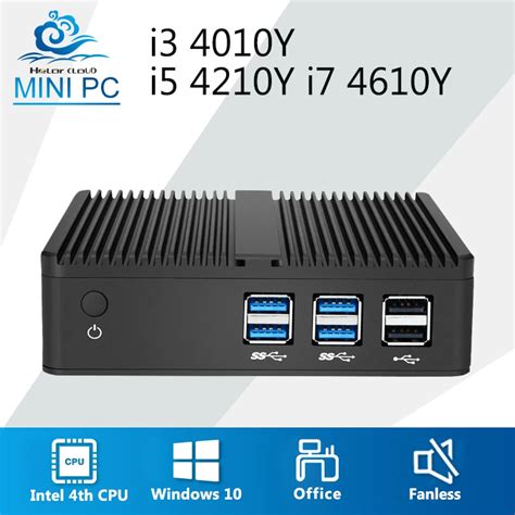 Mini Computer Windows 10 Mini PC CPU Intel Core I7 4610Y I5 4210Y I3 4010Y DDR3 RAM Office