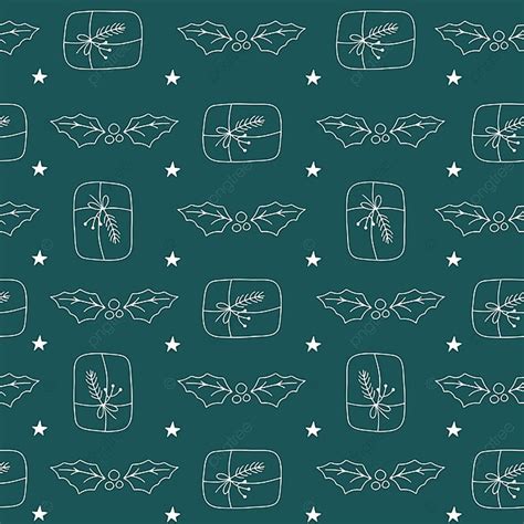 Simple Classic Xmas Seamless Pattern For Background Repeat Print