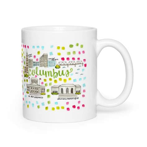 Columbus Oh Map Mug Evelyn Henson