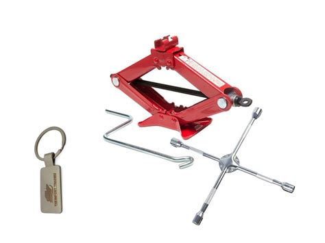 2 Ton Scissor Car Jack And 4 Way Wheel Spanner With Tit Keychain Shop Today Get It Tomorrow
