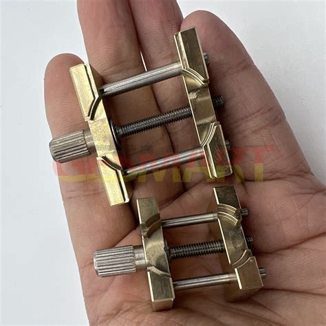 Vintage Copper Watch Movement Holder Vise Set For Precision Watch Repa