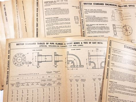 Scientific Diagrams Engineering Machinery Technical Vintage