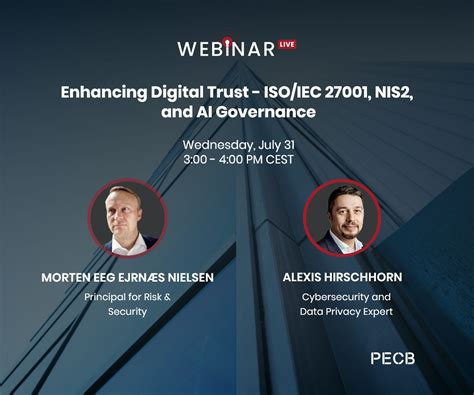 Pecb On Linkedin Datasecurity Compliance Webinar Iso Gdpr
