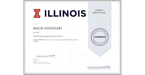 Majid Ahangari On Linkedin Completion Certificate For Cloud Computing Concepts Part 2