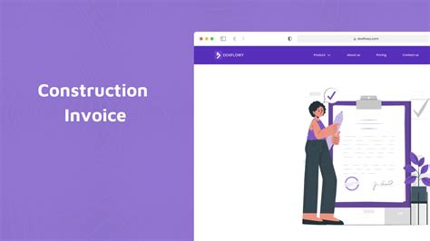 Free Construction Invoice Template Doxflowy
