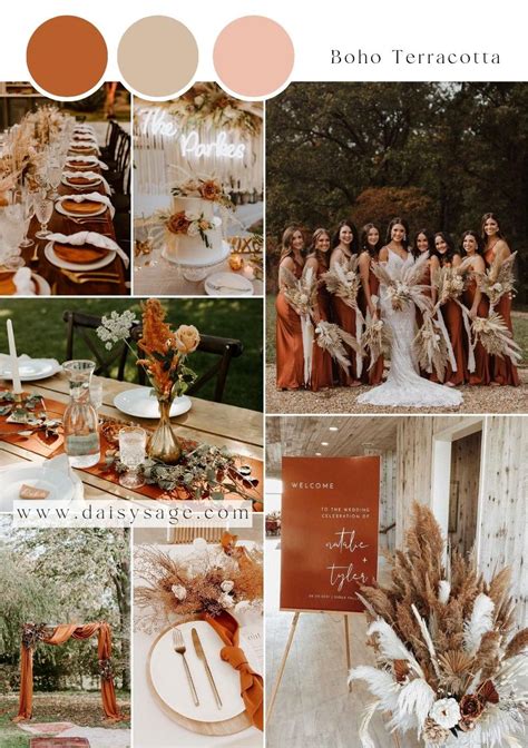 Terracotta And Blush Wedding