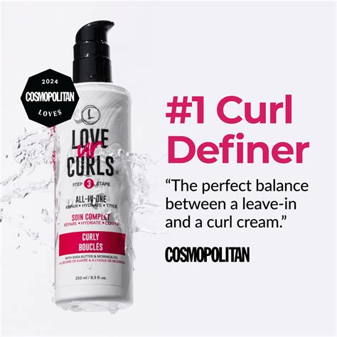 Love Ur Curls All In One Curl Cream Styler Anti Frizz Repair And Defi