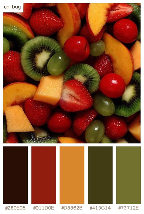 Vibrant Fruit Color Palettes