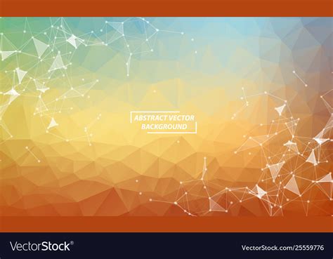 Abstract Brown Polygonal Space Background Vector Image