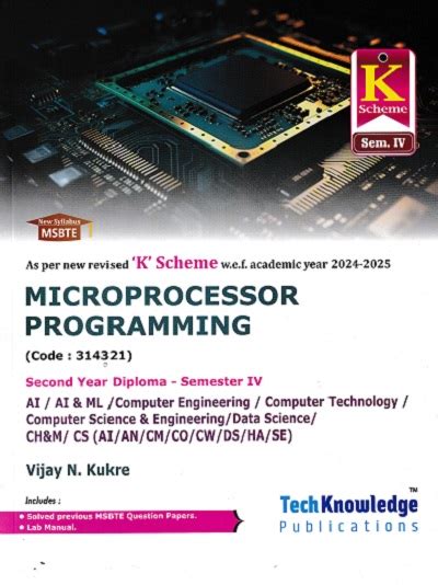 Microprocessor Programming 2nd Year Diploma Sem 4th Vijay N Kukre