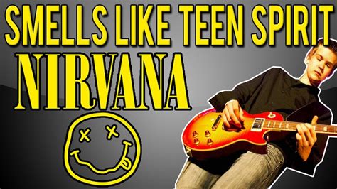 Nirvana Smells Like Teen Spirit Solo Guitar Lesson With Tabs Youtube