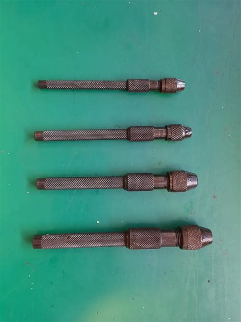 Pin Vice Set 4 Pieces Taps And Dies Reamers Milling Cutters Tracy