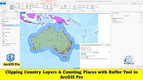 Clipping Country Layers And Counting Places With Buffer Tool In Arcgis