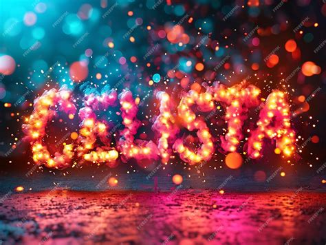 Premium Ai Image Celista Text With Explosion Effect And Bold Display