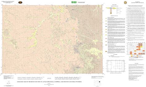 Geologic Map Of The Reno Junction 30 X 60 Quadrangle Campbell And Weston Counties Wyoming