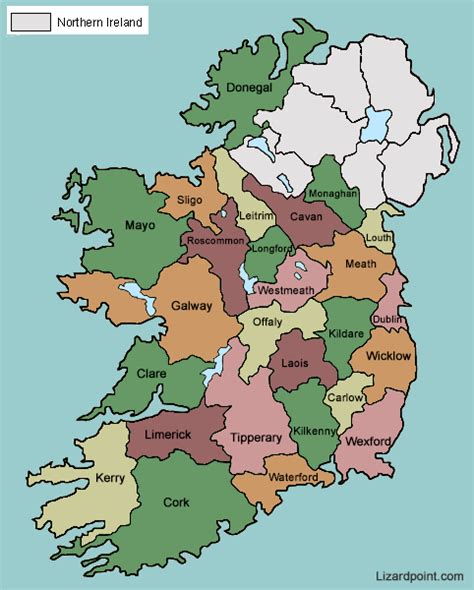 Political Map Counties