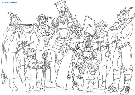 Dungeons And Dragons Coloring Pages Free Dandd Coloring Pages