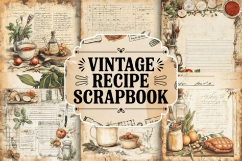 2 Vintage Kitchen Scrapbook Printable Designs And Graphics