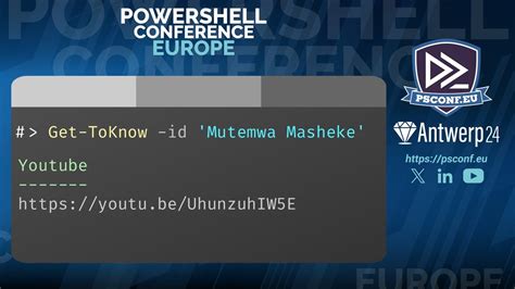 get to know mutemwa masheke psconfeu 2024 youtube