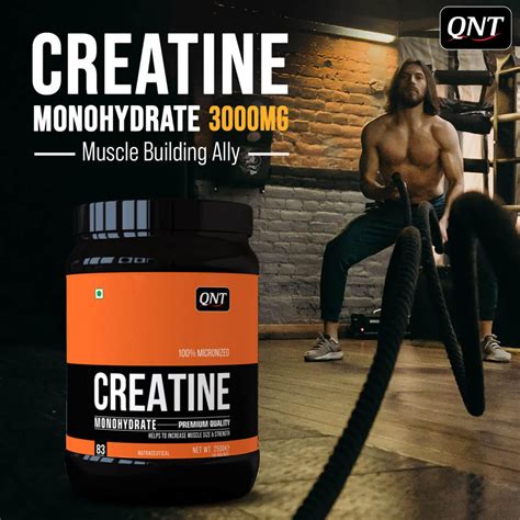 Qnt Creatine Monohydrate 250g 83 Servings Boost Strength And Performance