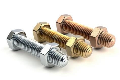 Premium Photo Bolts Isolated On White