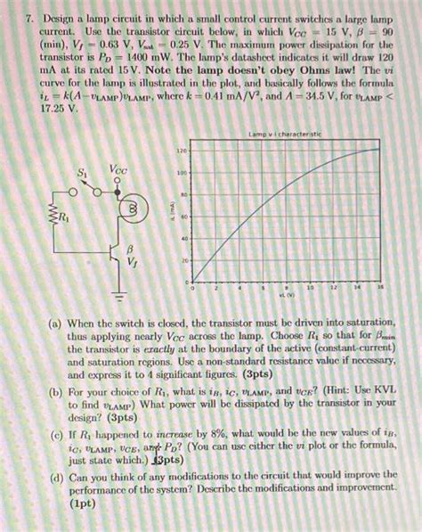 Solved 7 Design A Lamp Circuit In Which A Small Control Chegg Com