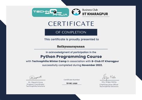 Python Iitkharagpur Sathyanarayanan S