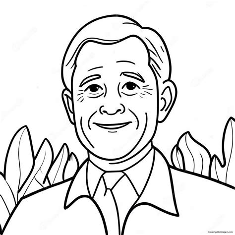 Bush Coloring Page 57253 45285
