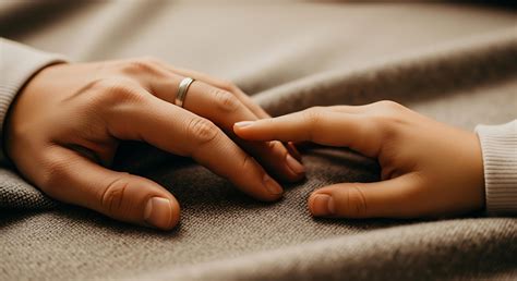 Tender Human Hands Reaching Out With Gentle Touch In Warm Lighting