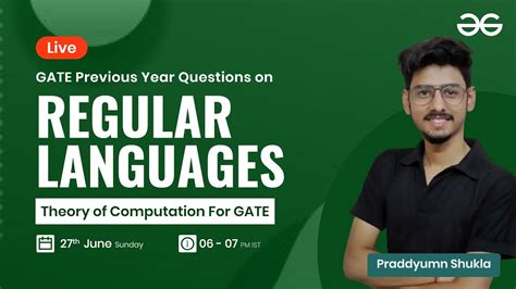 Gate Pyqs On Regular Languages With Praddyumn Shukla Geeksforgeeks
