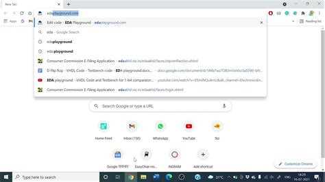 Eda Playground Vhdl Code And Testbench Code For D Flipflop Youtube
