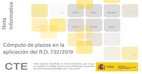 Real Decreto 7322019 Modificación Cte Plazos De Aplicación Adip