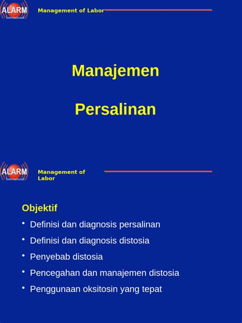 Manajemen Persalinan Ppt Pdf