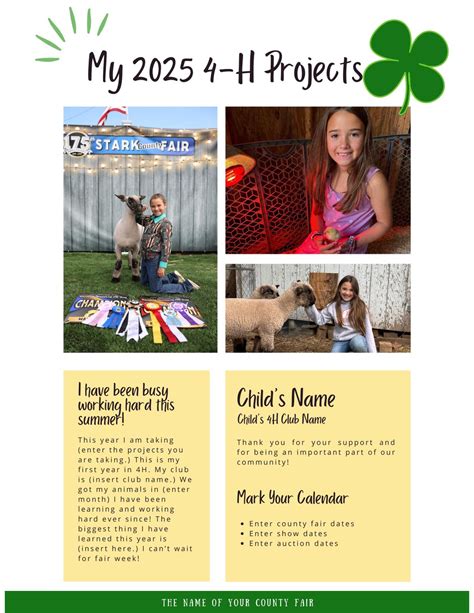 4 H Buyers Letter Template For Market Project Auction Custom Editable