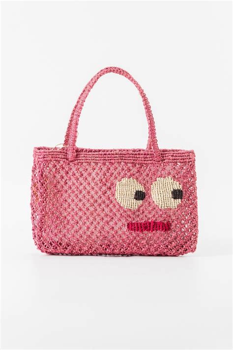 【the Jacksons】big Eyes 編織包 Tracy 粉紅 Gather 拾集｜手提包手提袋人氣榜 Pinkoi