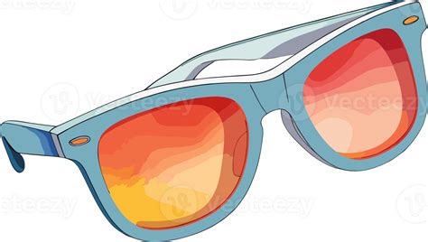 Ai Generated Isolated Stylish Colorful Sunglasses Illustration On