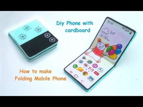 How To Make Folding Mobile Phone With Cardboard Diy Paper Phone