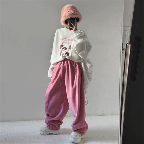 라걸 핀턱투웨이후리스팬츠 Pt