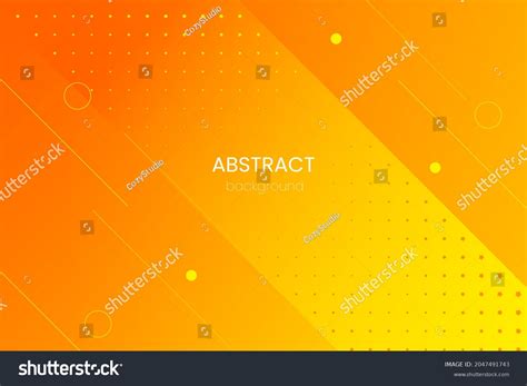 Abstract Orange Yellow Gradient Geometric Background Stock Vector Royalty Free 2047491743