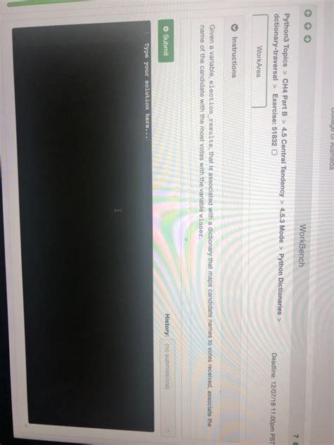 Solved Workbench Python3 Topics Ch4 Part B 45 Central