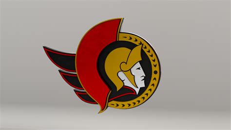 Nhl Ottawa Senators Team Logo 3d Model By Guimart