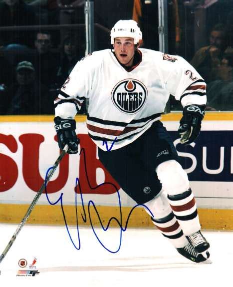 Autographed Eric Brewer Edmonton Oilers Photo Main Line Autographs