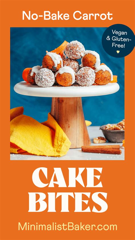 No Bake Carrot Cake Bites Minimalist Baker Recipes