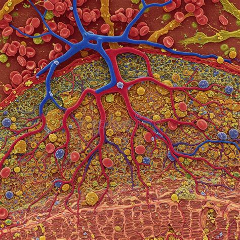 Detailed Medical Illustration Of Liver Anatomy Including Biliary