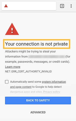 Your Connection Is Not Private Android How To Fix It Guide